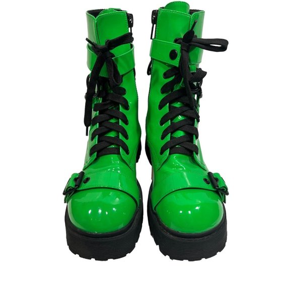 Current Mood | Shoes | Current Mood Neon Green Toxic Slime Faux Patent ...